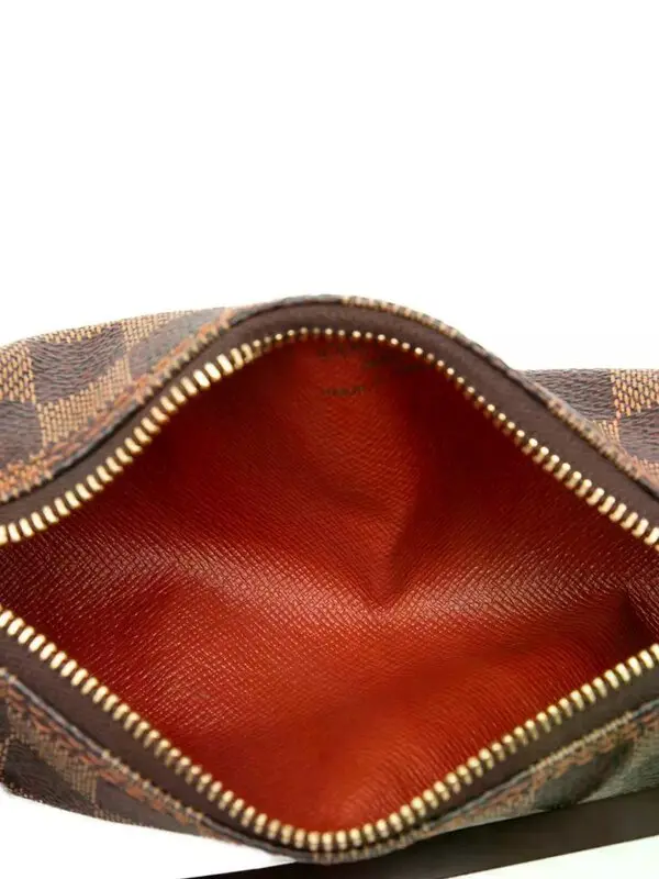 LOUIS VUITTON 1990-2010 Damier Ebene Papillon Pochette Handbag