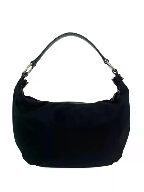 Prada 2010-2026 Tessuto Canapa Logo Hobo Bag