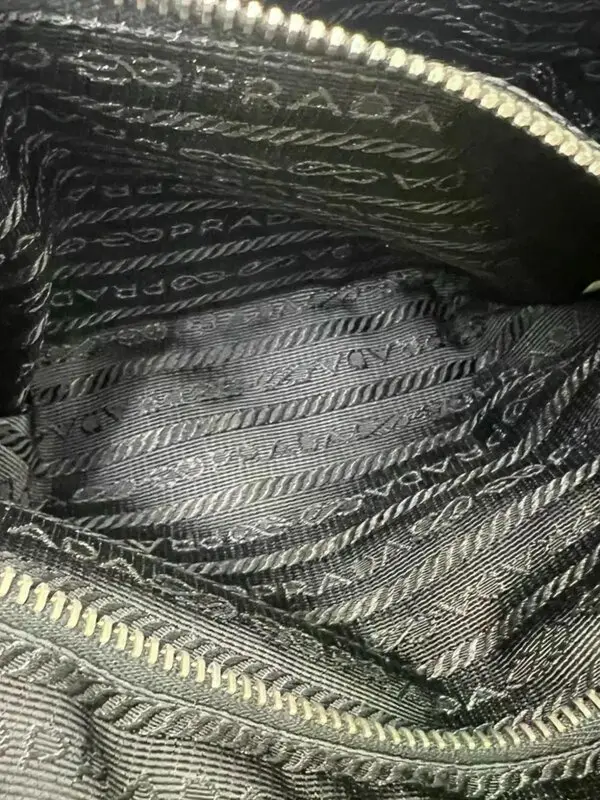 Prada 2010-2026 Tessuto Canapa Logo Hobo Bag