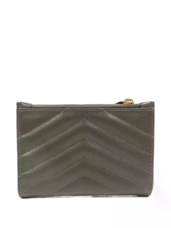Saint Laurent Cassandre Chevron-quilted Wallet