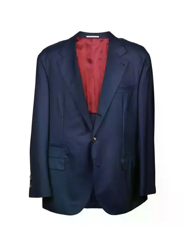 Brunello Cucinelli Single-breasted Wool Suit Jacket
