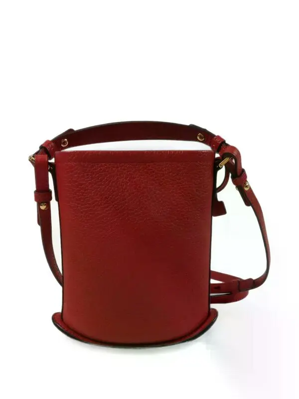 Delvaux Small Pin Calf Leather Bucket Bag