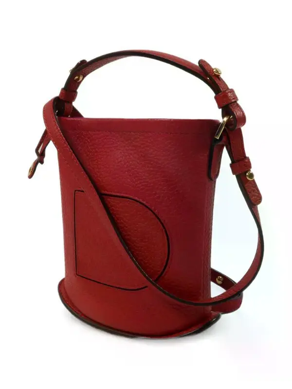 Delvaux Small Pin Calf Leather Bucket Bag