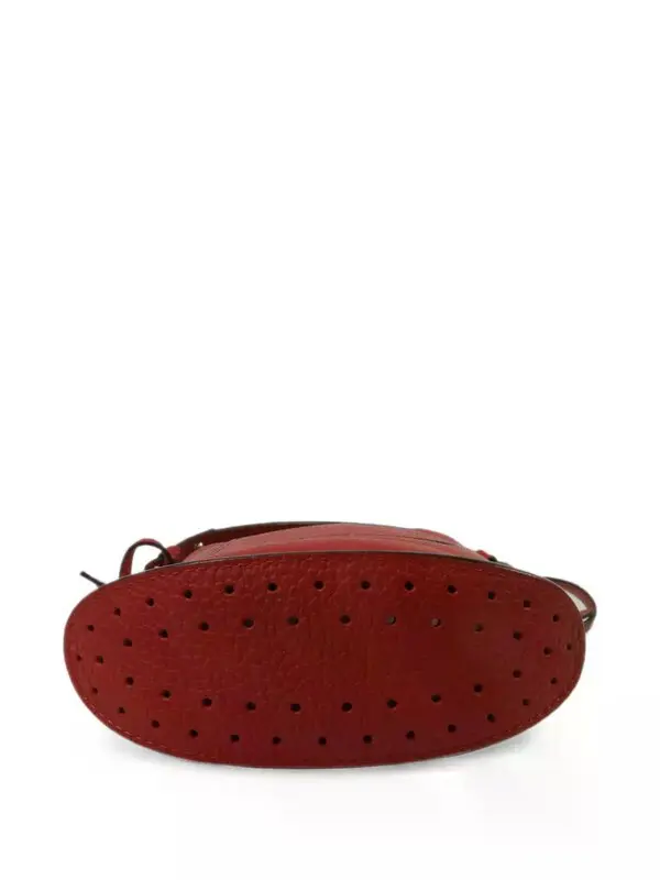 Delvaux Small Pin Calf Leather Bucket Bag