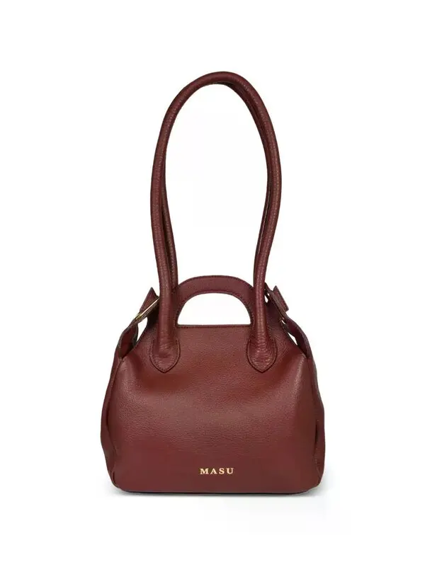 MASU Leather Shoulder Bag - Red