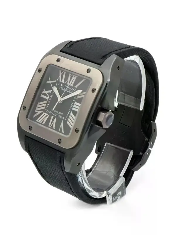 Cartier Santos 100 51mm Watch - Black