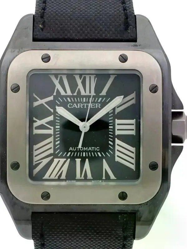 Cartier Santos 100 51mm Watch - Black