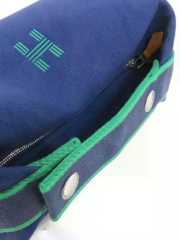 Hermès Pm Bride A Brac Canvas Wash Bag - Blue