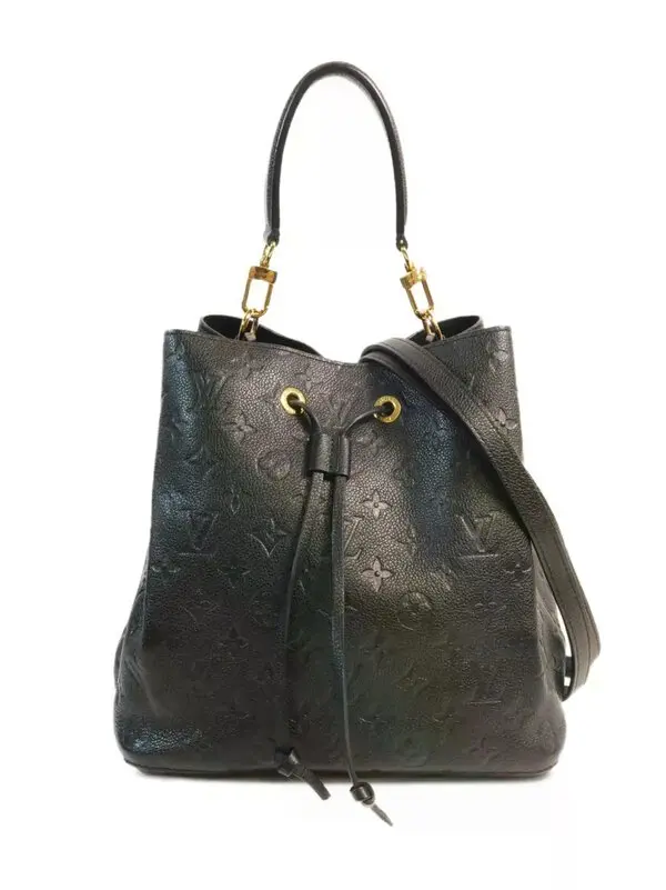 LOUIS VUITTON Neo Noe Mm Monogram Empreinte Bucket Bag - Black