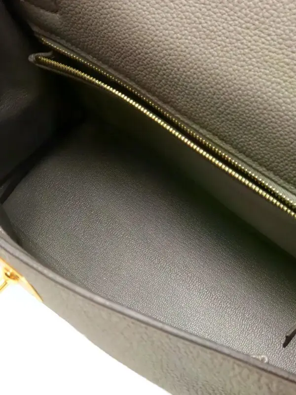 Hermès 2022 25 Kelly Togo Tote Bag - Grey