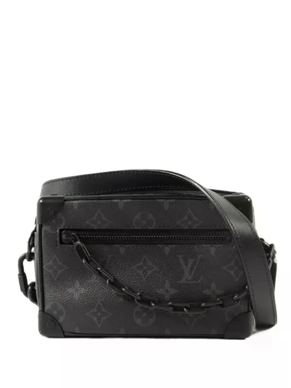 LOUIS VUITTON Mini Monogram Eclipse Soft Trunk Shoulder Bag - Black
