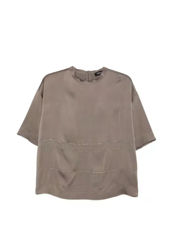 Fabiana Filippi Monili-trim Short-sleeve Top