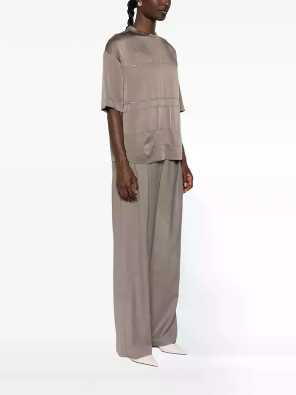 Fabiana Filippi Monili-trim Short-sleeve Top