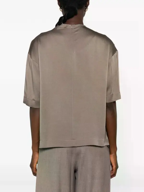 Fabiana Filippi Monili-trim Short-sleeve Top