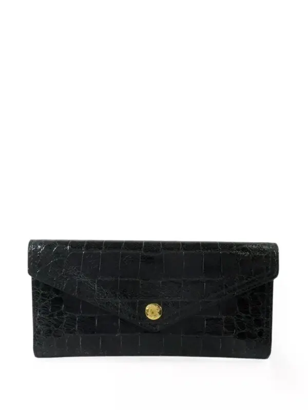 Miu Miu Embossed-leather Wallet - Black