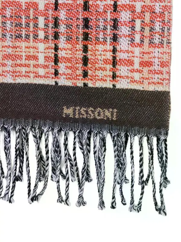 Missoni Check-pattern Fringed Scarf