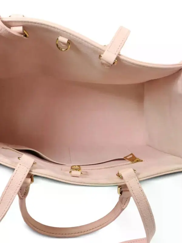 LOUIS VUITTON Mm On The Go Monogram Empreinte Tote Bag - Pink