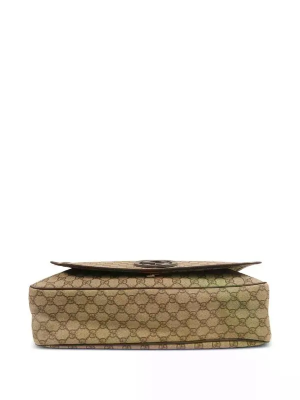 Gucci Gg Interlocking G Messenger Bag - Neutrals
