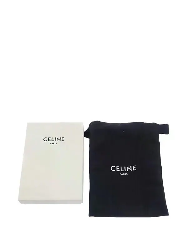 Celine 2010-2026 Supple Grained Calfskin Triomphe Compact Wallet Small Wallets