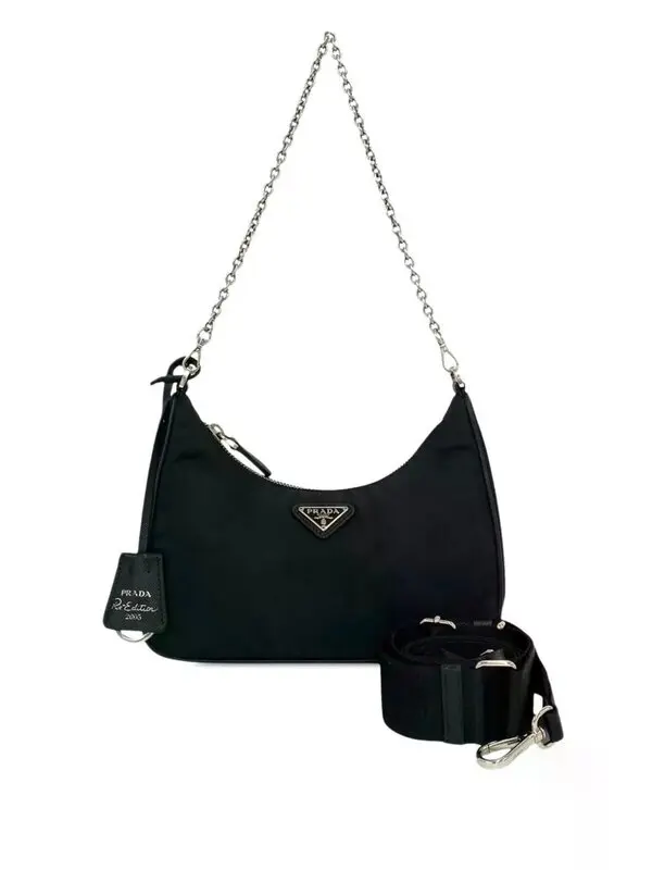 Prada 2019-2026 Tessuto Re Edition 2005 Satchel - Black