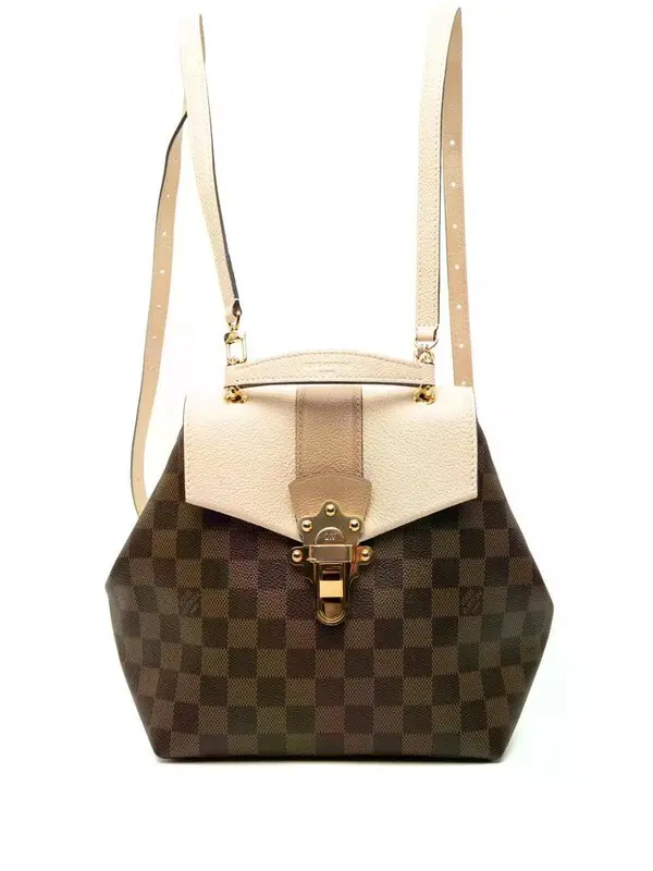 LOUIS VUITTON 2020 Damier Ebene Clapton Backpack