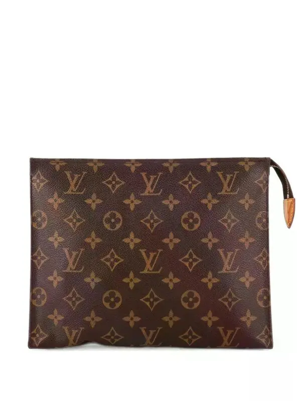LOUIS VUITTON Toiletry Pouch Monogram Canvas 26 Clutch Bag - Brown