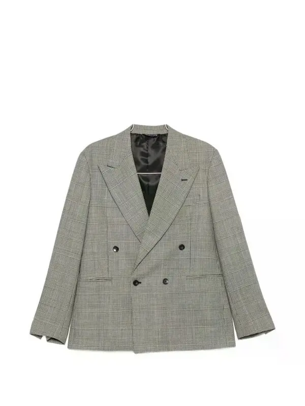 EPOCA Prince Of Wales Check Double-breasted Suit