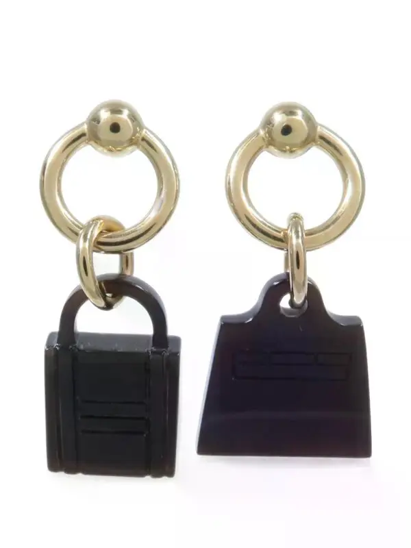 Hermès Amulette Maroquinier Earrings
