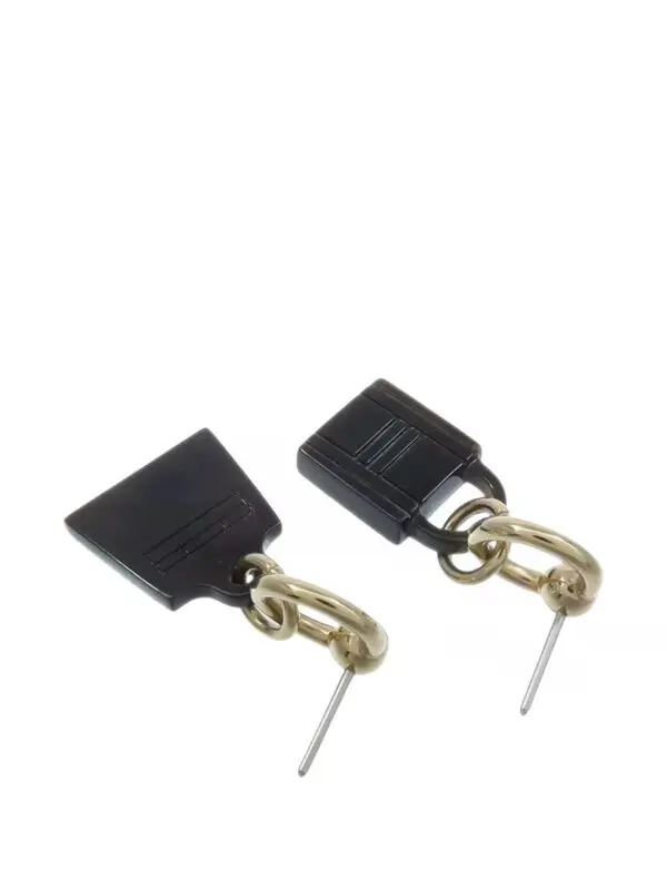 Hermès Amulette Maroquinier Earrings