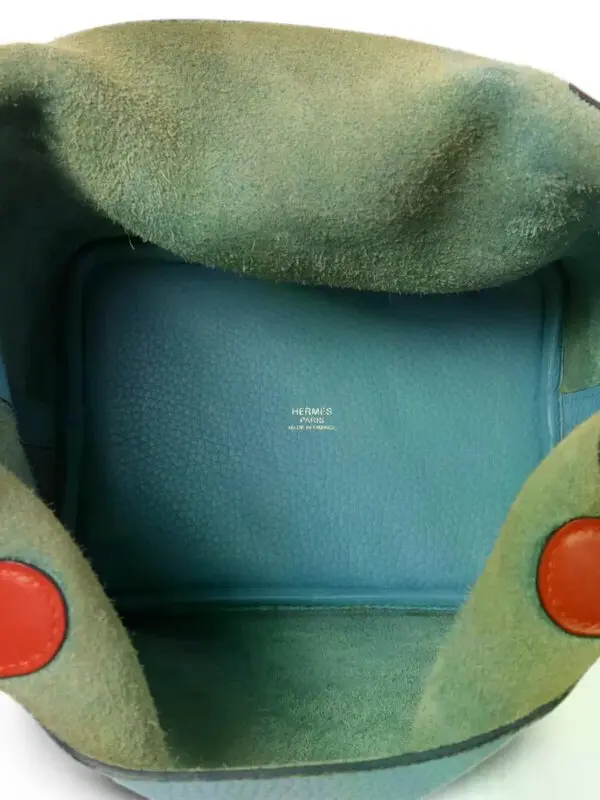 Hermès 2019 Pm Clemence Picotin Tote Bag - Blue