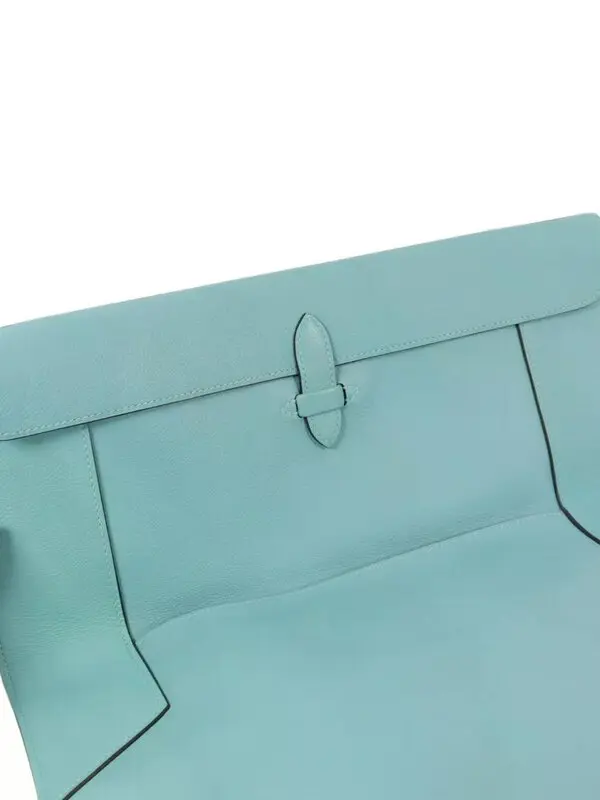 Hermès Pliplat Evercolor Clutch Bag - Blue