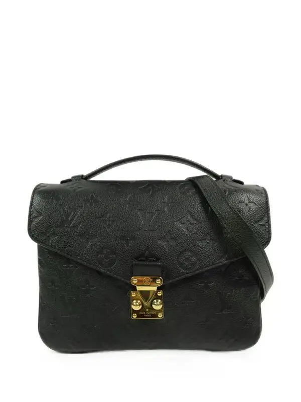 LOUIS VUITTON Pochette Metis Tote Bag - Black