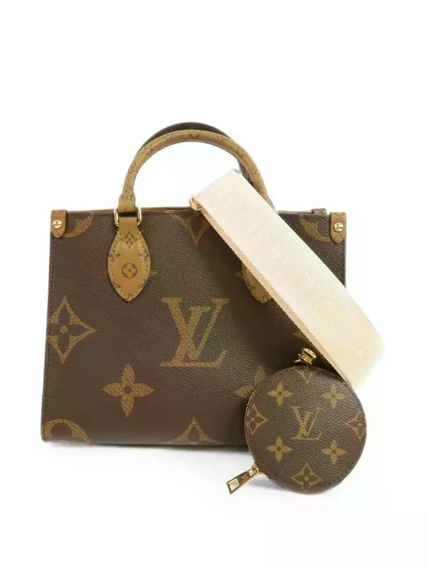 LOUIS VUITTON Onthego Pm Monogram Giant Tote Bag - Brown