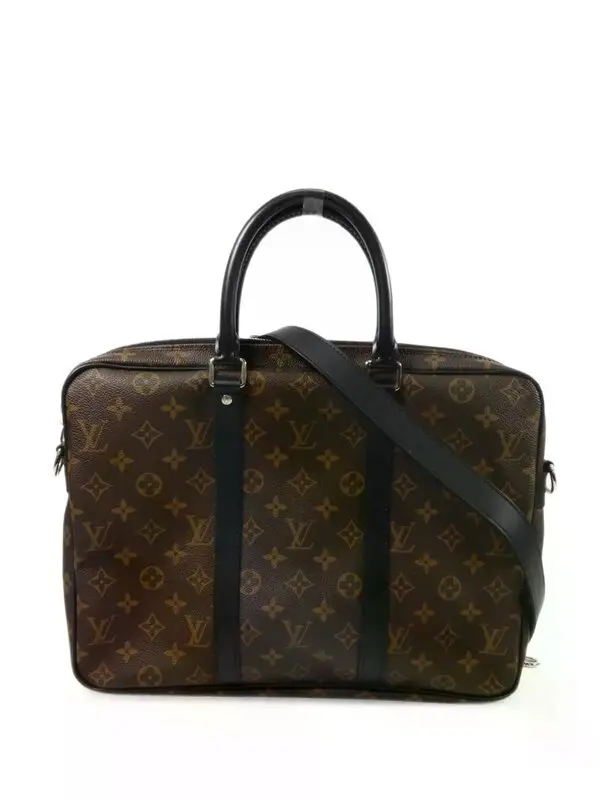 LOUIS VUITTON Pm Voyage Monogram Briefcase - Brown
