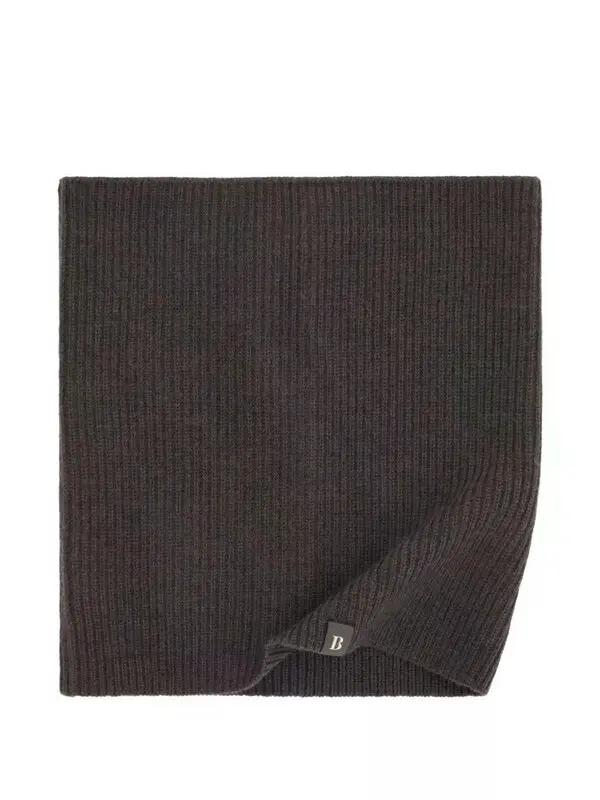 Boggi Milano Merino Wool Neck Warmer - Brown