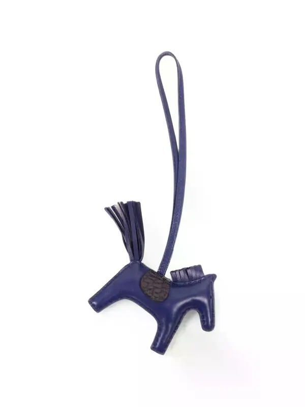 Hermès Pm Rodeo Horse Bag Charm - Blue