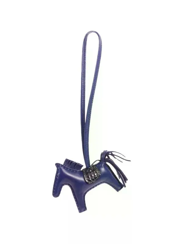 Hermès Pm Rodeo Horse Bag Charm - Blue