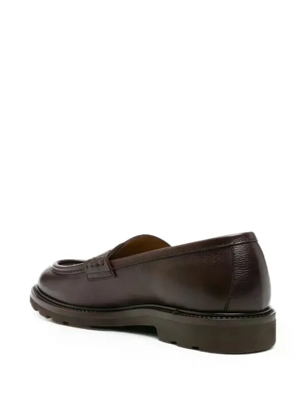 HENDERSON BARACCO Penny-bar Leather Loafers