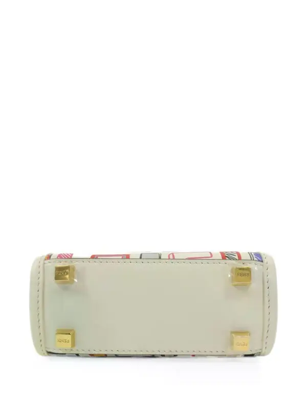 Fendi Mini Sunshine Shopper Leather Tote Bag