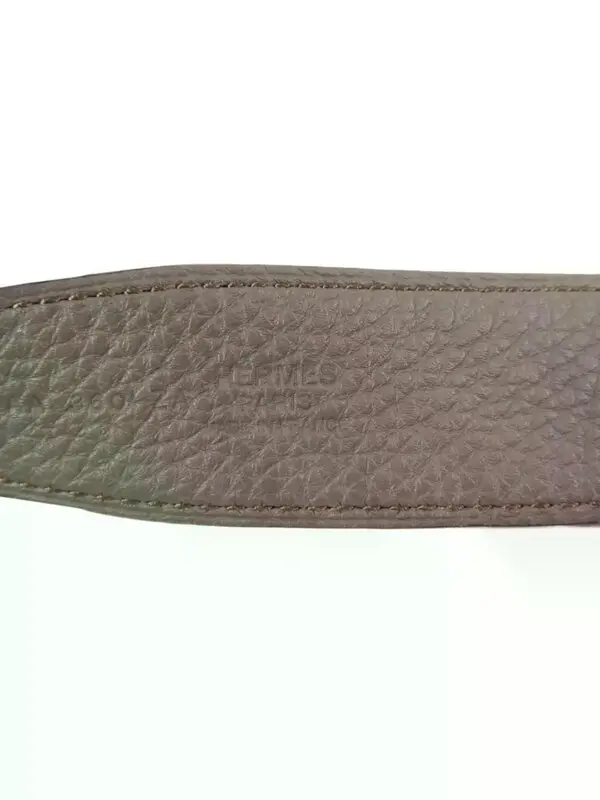 Hermès H Logo-buckle Box Leather Belt