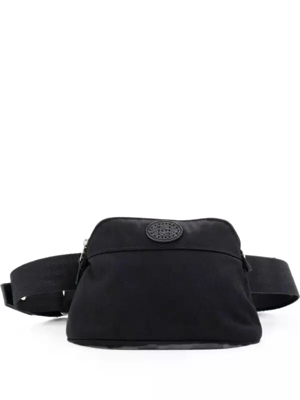Hermès Bolide Ceinture Balle De Golf Toile And Leather Gm Belt Bag - Black
