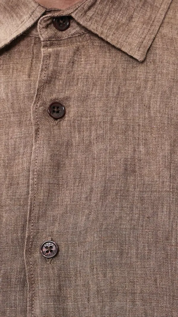 Orlebar Brown Giles Lino Stitched Shirt