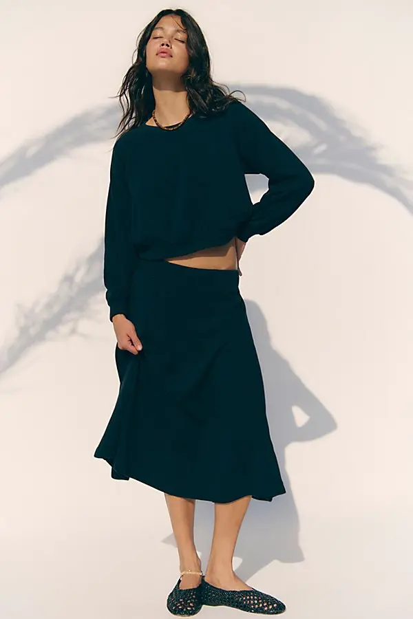 Free People Sol Skirt Set - Black