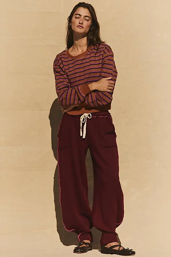 Free People Kit Pant Set - Mocha Combo