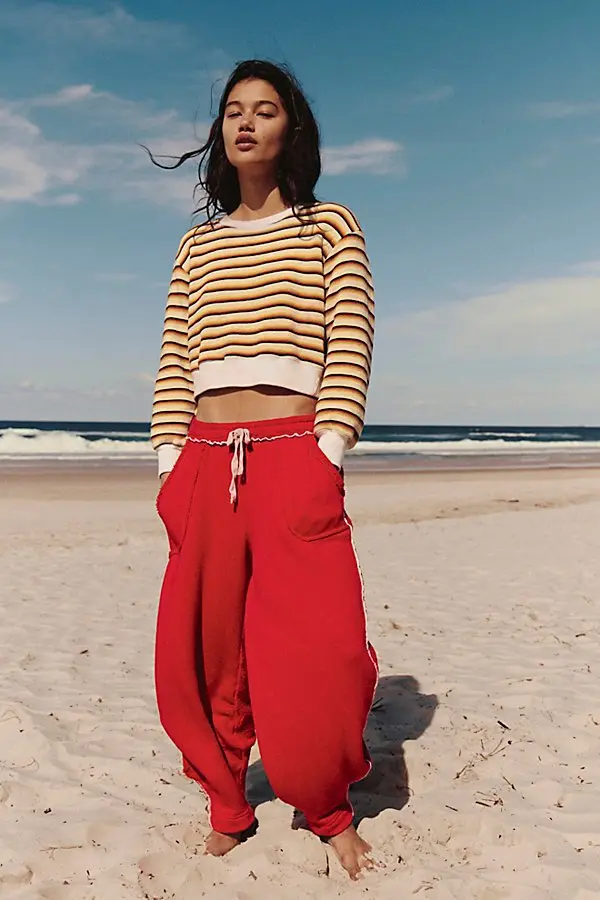 Free People Kit Pant Set - White Combo