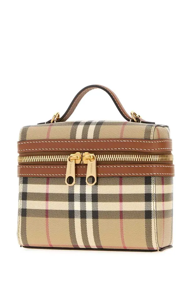 Burberry Printed Canvas Mini Vanity Handbag