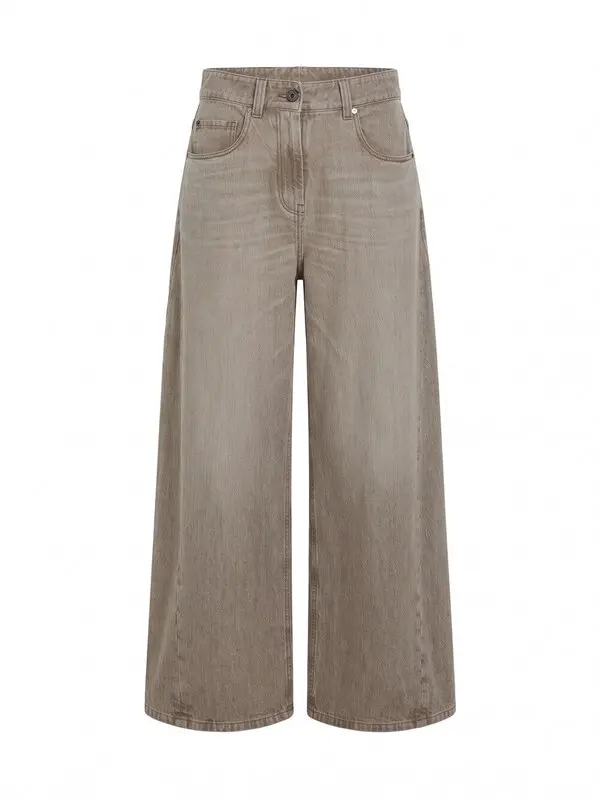 Brunello Cucinelli Wide Trousers - Multicolor