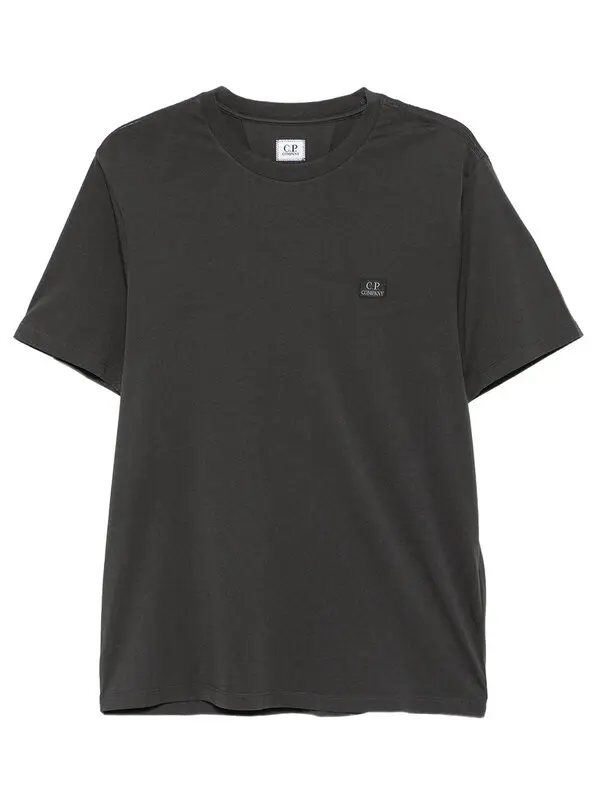 C.P. COMPANY T-shirt 30/1 In Jersey Con Patch Logo - Black
