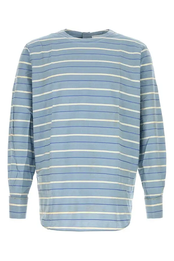 Prada Embroidered Chambray Shirt