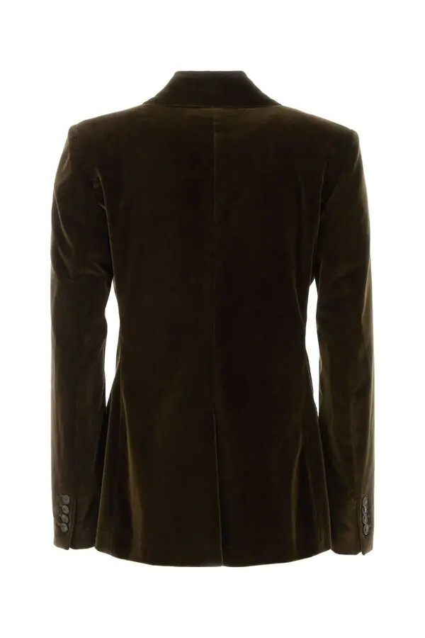 Etro Mud Stretch Velvet Blazer